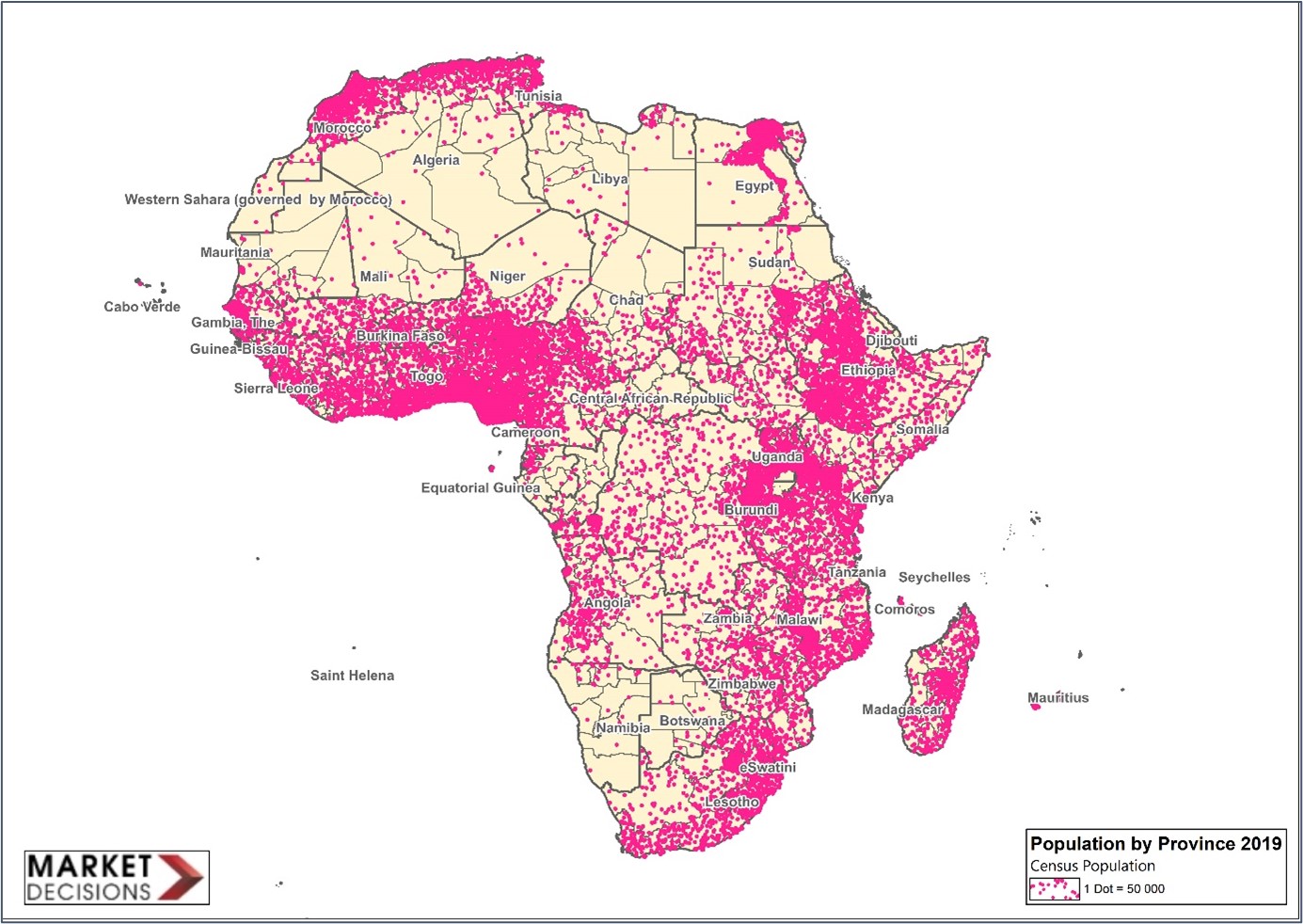GIS Expansion into Africa using ADC WorldMap
